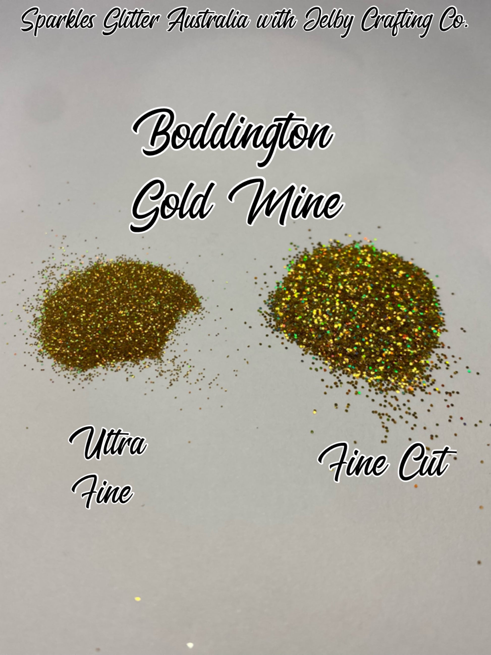 Boddington Gold Mine Fine Cut Holographic Glitter Jelby Crafting Co